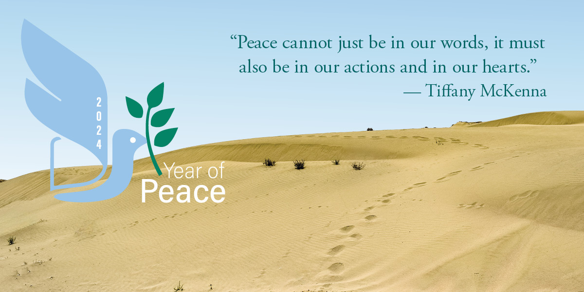 When teaching peace, ‘You gotta walk the walk, not just talk the talk ...