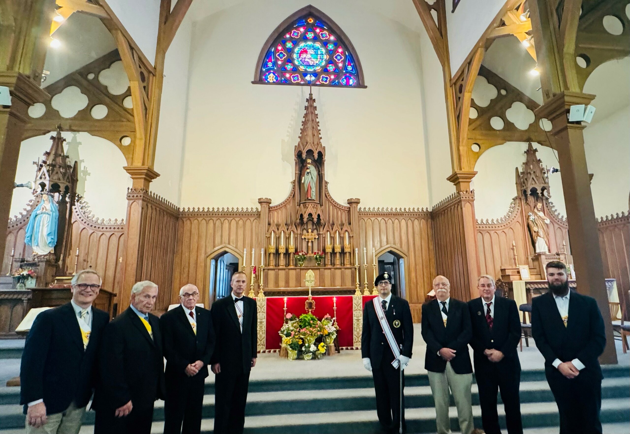 Knights of Columbus help celebrate the 150th anniversary Mass at St ...